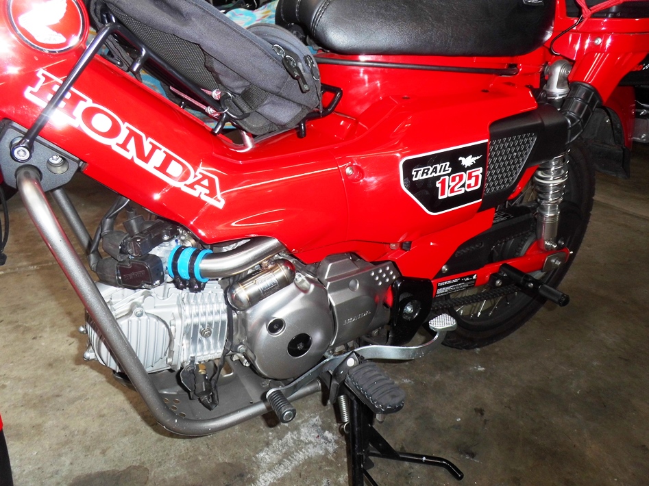 NK intake installed and 26mm TB | Honda Trail 125 Forum
